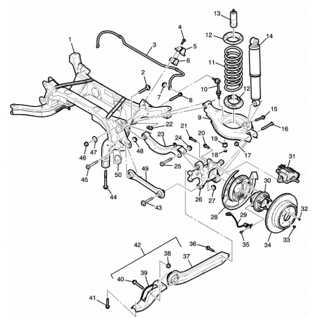 Болт поперечной задней нижней тяги к кулаку Каптива GM. - 94502052 ...